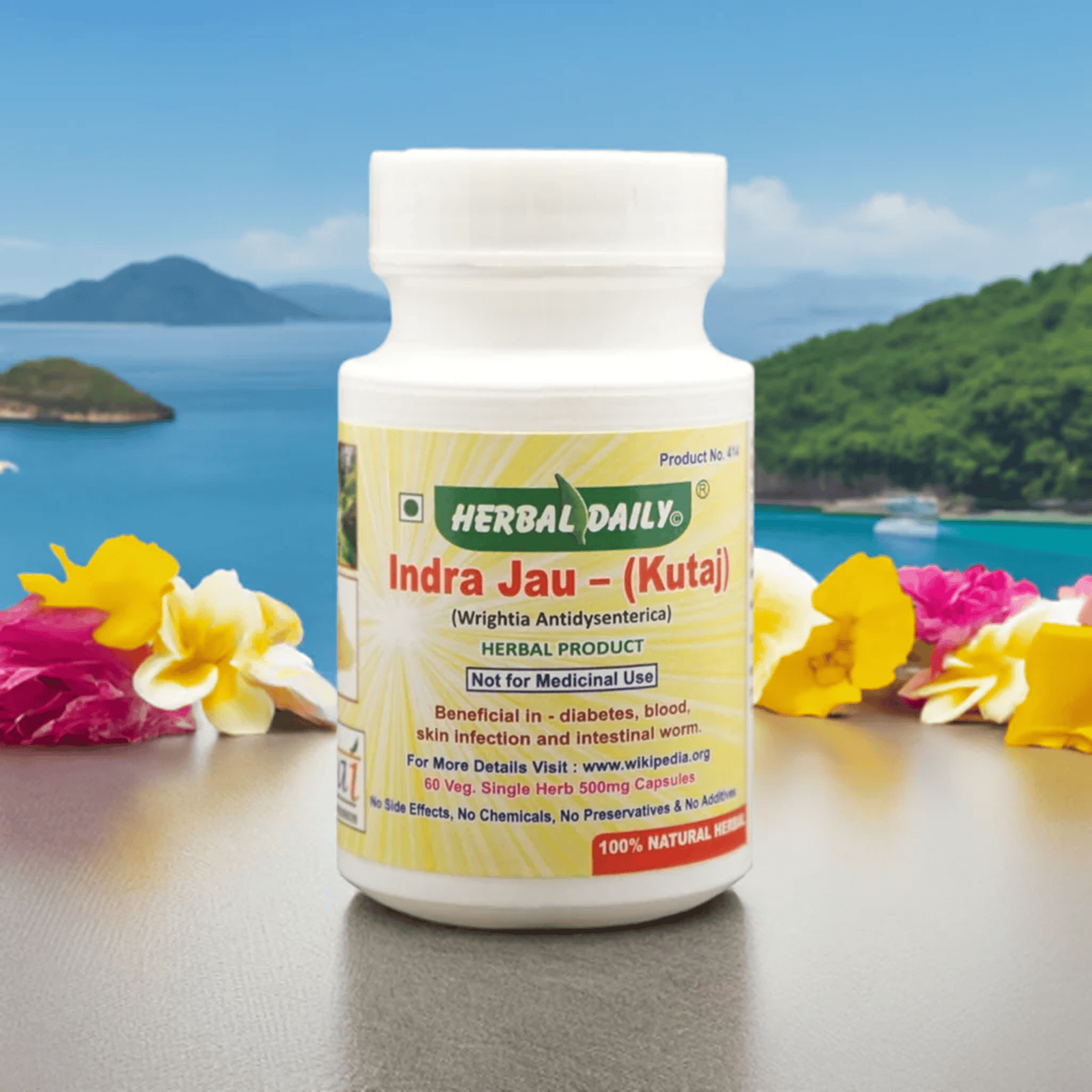 Indra Jau - (kutaj) Veg. capsule Beneficial in Diabetes treatment, Blo ...