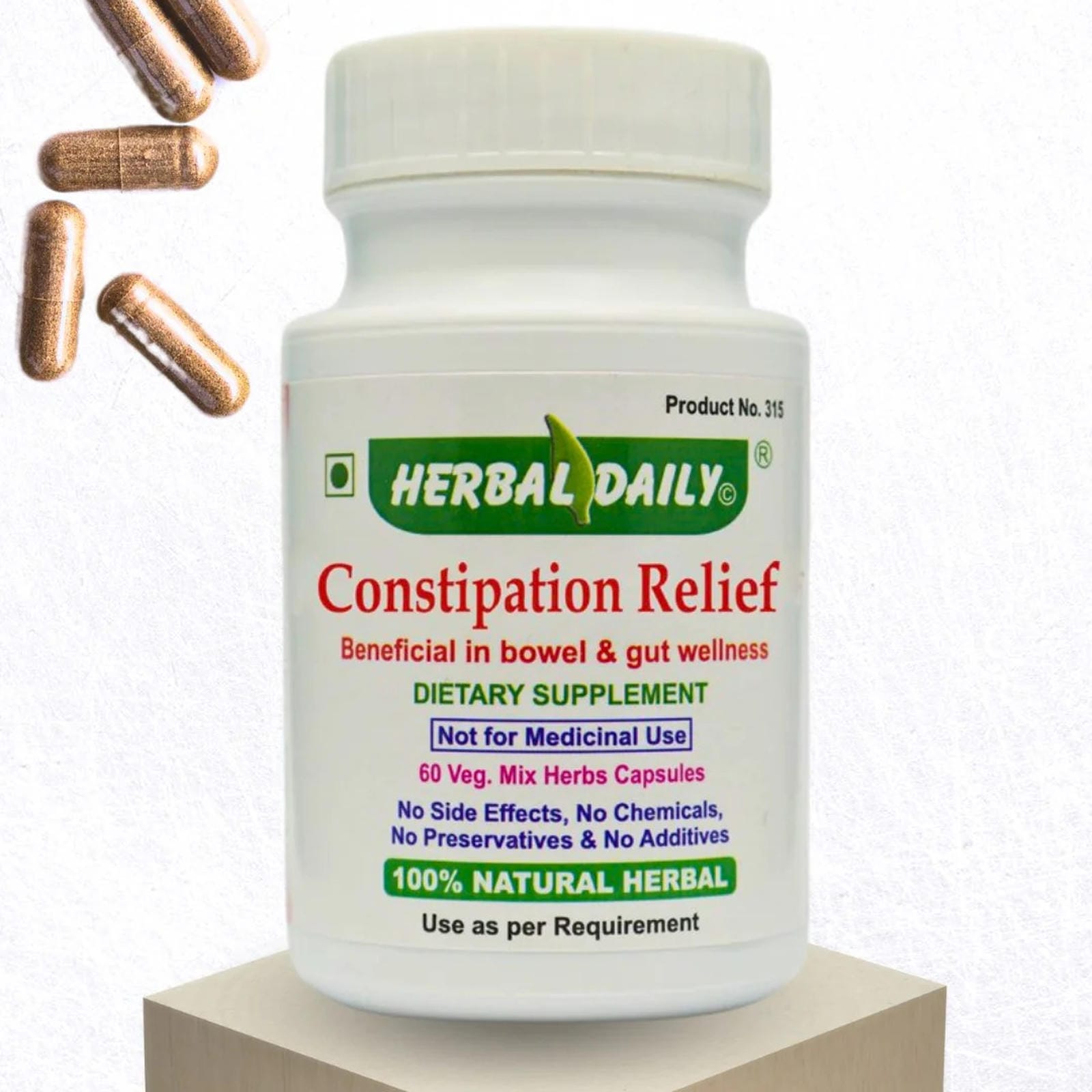 Constipation Relief Veg. capsule – Herbal Daily